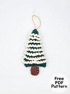 Crochet Christmas Tree Ornament Free PDF Pattern