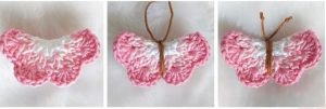 Crochet Butterfly Keychain Amigurumi PDF Free Pattern
