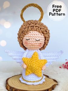 Crochet Angel Amigurumi Doll Free Pattern PDF