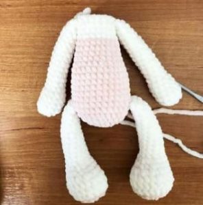 Plush Sleeping Crochet Bunny Amigurumi Free Pattern