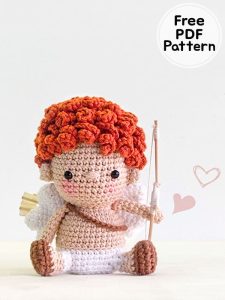 Cupid Archer Crochet Doll Amigurumi PDF Free Pattern