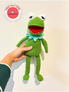 Free amigurumi crochet kermit the frog PDF pattern