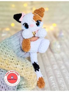 Clara the crochet cat amigurumi free pattern
